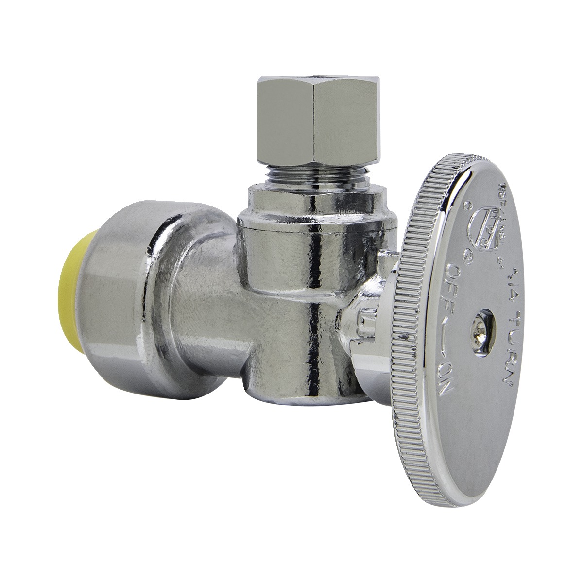 1/2 in. Nominal Push Connect x 3/8 in. OD Compression 1/4 Turn Angle ...