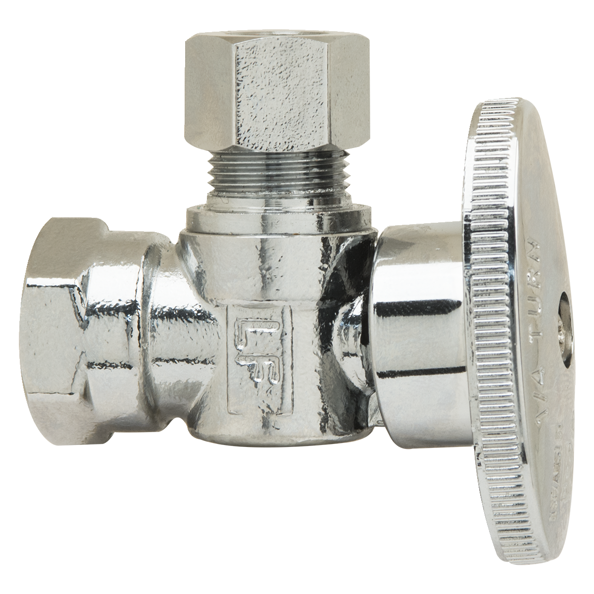 3/8 in. FIP x 3/8 in. OD Compression 1/4 Turn Angle Stop - Plumbshop