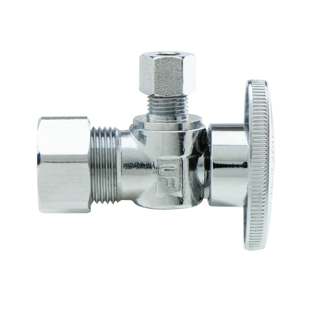 1/2 in. Nom Comp x 1/4 in. OD Comp 1/4-Turn Angle Stop - Plumbshop