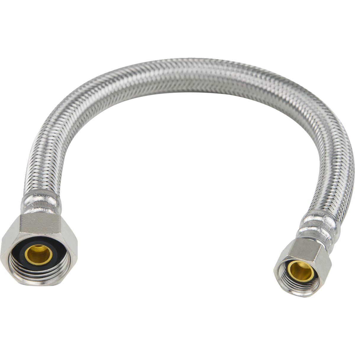 3/8 in. Compression x 1/2 in. FIP Braided Stainless Steel Faucet ...