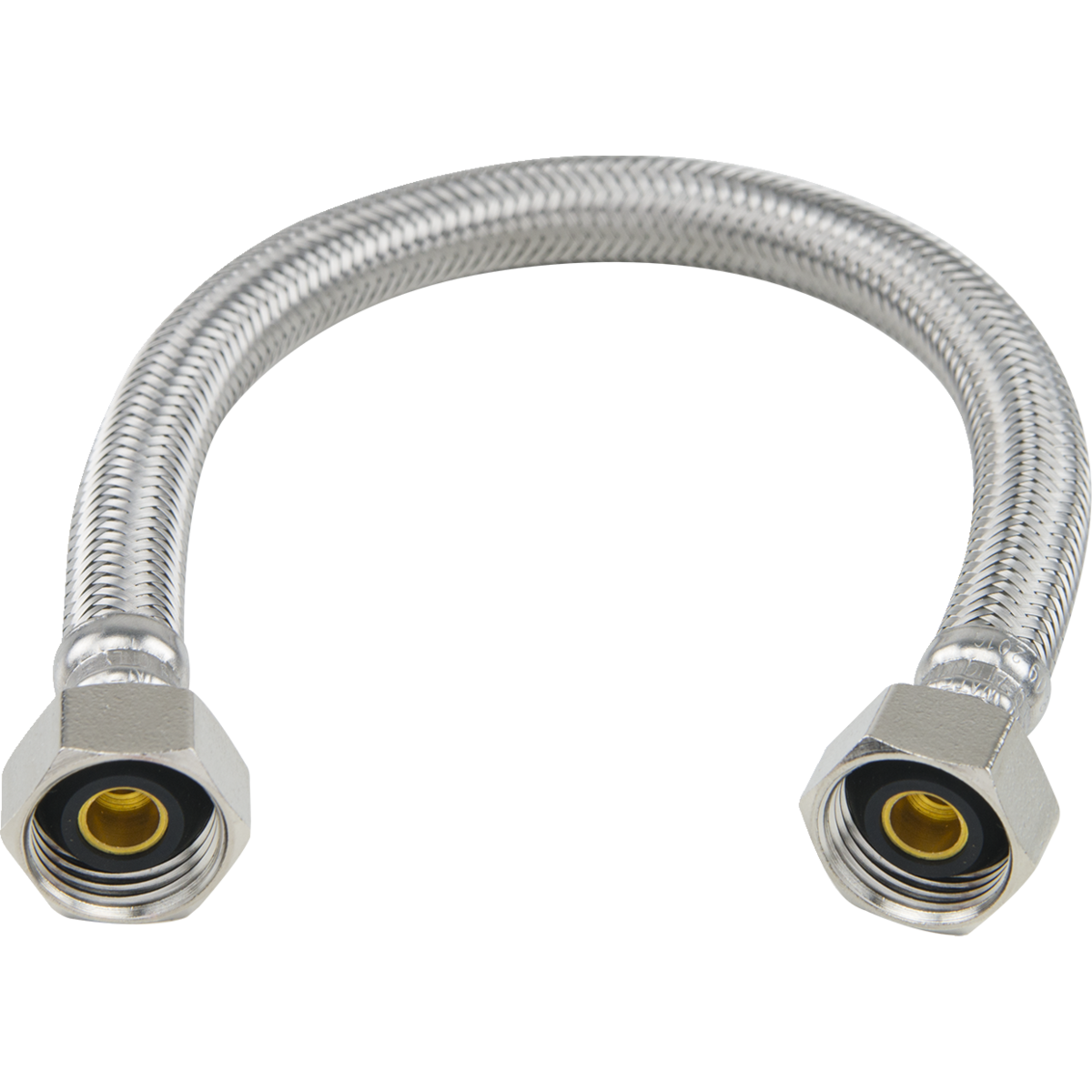 1/2 in. FIP x 1/2 in. FIP Braided Stainless Steel Faucet Connector ...