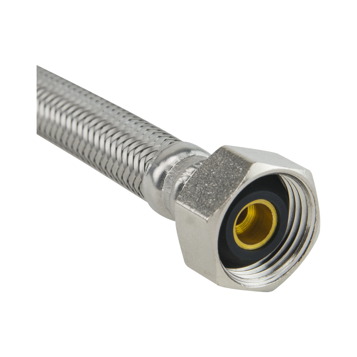 1/2 in. FIP x 1/2 in. FIP Braided Stainless Steel Faucet Connector ...